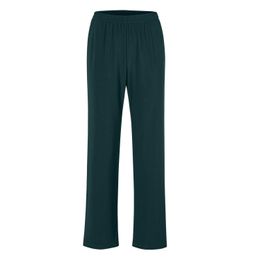 Schlupfhose GOLDNER "Kurzgr&ouml;&szlig;e Slinky-Hose mit weitem Bein", Damen, Gr. 19, K-Gr, gr&uuml;n (smaragd), Obermaterial: 95% Polyester PES. 5% Elasthan EL., festlich, Hosen Schlupfhose, Kein B&uuml;geln n&ouml;tig