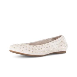 Ballerina Gabor "Eleganter Ballerina", Damen, Gr. 37,5, beige, Schuhe Ballerina