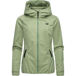 Outdoorjacke Ragwear "Dizzie Tech", Damen, Gr. L (40), braun (dusty), Obermaterial: 100% Polyester. Innenfutter: 100% Polyester. Wattierung: 100% Polyester, gerade h&uuml;ftbedeckend, hoch geschlossener Ausschnitt, &Auml;rmel ohne &Auml;rmelschlitz Rippstrickb&uuml;ndchen mit Gummizug, Jacken Outdoorjacke, Wasserdichte Damen &Uuml;bergangsjacke mit gro&szlig;er Kapuze