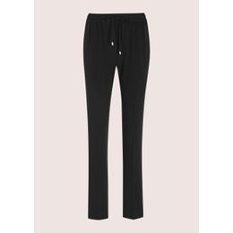 Madeleine Mode Jogger Pants MADELEINE "Joggpants Schlupfhose mit Bindeband", Damen, Gr. 18, N + K Gr, schwarz, Obermaterial: 91% Polyester PES. 9% Elasthan EL., Modern, schmal, Hosen, Edel Jogg Pants