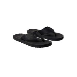 Zehentrenner Calvin Klein "CITY THONG SLIDE", Herren, Gr. 40, schwarz, Textil, unifarben, Basic, Schuhe Zehentrenner, Strandschuh, Pool Slides, Badeschuh, Flat mit Logo