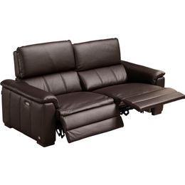 2,5-Sitzer Egoitaliano "Capucine Breite 200cm, hoher Sitzkomfort", schwarz, B:200cm H:99cm T:97cm, Sofas, wahlweise mit elektrisch oder manuell verstellbarer Relaxfunktion