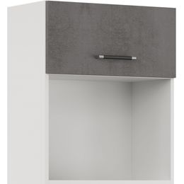 Klapph&auml;ngeschrank IMPULS K&Uuml;CHEN "Prag", in vier Breiten, H&ouml;he: 72,3 cm", grau (beton, optik schiefer dunkelgrau), B:60cm H:72,3cm T:34,2cm, Dekorfolie, Holzwerkstoff, Schr&auml;nke, vormontiert, mit Klappt&uuml;r und offener Nische