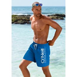 O`Neill Badeshorts O'NEILL "ORIGINAL CALI 16'' SWIM SHORTS", Herren, Gr. XXL, N-Gr, blau (victoria), Obermaterial: 100% Polyester, Badehosen Badeshorts, in trendigen Unifarben