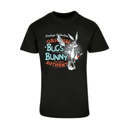 T-Shirt Merchcode "Merchcode Looney Tunes Vintage Bugs Bunny T-Shirt", Damen, Gr. L, schwarz, 100% Baumwolle, bedruckt, normal, Rundhals, Shirts T-Shirt