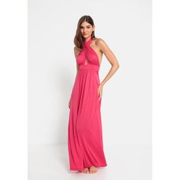 LSCN BY LASCANA Neckholderkleid pink Gr. 34 f&uuml;r Damen. Mit Neckholder. Figurbetont. Nachhaltig.