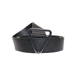 H&uuml;ftg&uuml;rtel Urban Classics "Urban Classics Unisex Synthetic Leather Triangle Buckle Belt", Damen, Gr. L/XL, schwarz, 100% Polyester, G&uuml;rtel H&uuml;ftg&uuml;rtel