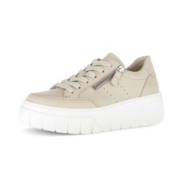 Sneaker Gabor "Sneaker low", Damen, Gr. 37,5, beige, Schuhe Sneaker
