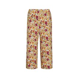 7/8-Hose GOLDNER "Kurzgr&ouml;&szlig;e Attraktive Druckhose Louisa mit weichem Fall", Damen, Gr. 26, K-Gr, bunt (bunt, gebl&uuml;mt), Obermaterial: 95% Viskose CV. 5% Elasthan EL., normal, Hosen 7/8-Hose, Ohne