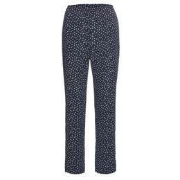 Schlupfhose GOLDNER "Flie&szlig;ende Schlupfhose Louisa", Damen, Gr. 38, N-Gr, blau (marine, sand, gemustert), Obermaterial: 100% Polyester COOLMAX(R) PES(Coolmax)., normal, Hosen Schlupfhose, Ohne