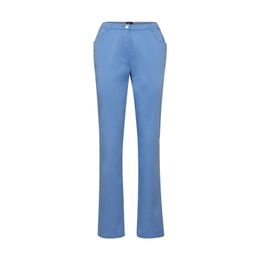 2-in-1-Hose GOLDNER "Freizeithose mit Teildehnbund", Damen, Gr. 48, N-Gr, blau (jeansblau), Obermaterial: 84% Baumwolle CO. 14% Polyamid PA. 2% Elasthan EL., Hosen, Ohne
