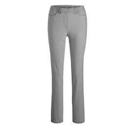 Regular-fit-Jeans GOLDNER "Klassische Jeansschlupfhose LOUISA", Damen, Gr. 38, N-Gr, grau (hellgrau), Obermaterial: 78% Baumwolle CO. 20% Polyester PES. 2% Elasthan EL., normal, Jeans, Dehnbar in jede Richtung