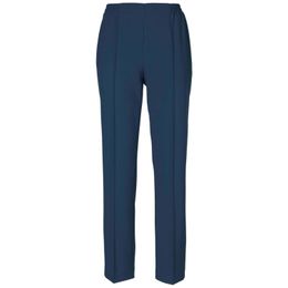 Schlupfhose GOLDNER "Kurzgr&ouml;&szlig;e Re-fresh Schlupfhose", Damen, Gr. 20, K-Gr, blau, Obermaterial: 100% Polyester COOLMAX(R) PES(Coolmax)., normal, Hosen Schlupfhose, Waschen-Trocknen-Anziehen-Qualit&auml;t