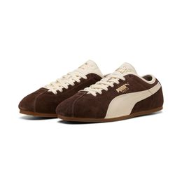 Sneaker Puma "TACKLE", Herren, Gr. 41, chocolate, alpine snow, gum, Leder, mehrfarbig, Schuhe Sneaker, mit sportlichem Stil, mit Schn&uuml;rverschluss, Obermaterial aus Leder