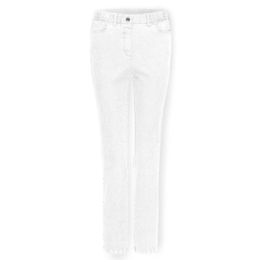 Regular-fit-Jeans GOLDNER "Kurzgr&ouml;&szlig;e Klassische Jeansschlupfhose MARTHA", Damen, Gr. 23, K-Gr, wei&szlig;, Obermaterial: 78% Baumwolle CO. 20% Polyester PES. 2% Elasthan EL., normal, Jeans, Dehnbar in jede Richtung