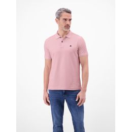 Poloshirt Lerros "COOL & DRY", Herren, Gr. 3XL, vivid rose, Single Jersey, Obermaterial: 60% Baumwolle, 40% Polyester, unifarben, normal h&uuml;ftbedeckend, Rundhals, abgesteppte Kante, Shirts, mit Logo-Stickerei