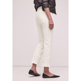 Slim-fit-Jeans Street One, Damen, Gr. 29, L&auml;nge 28, ecru washed, Jeans, 98% Baumwolle, 2% Elasthan, unifarben, kn&ouml;chelfrei, Jeans Slim-fit-Jeans, aus Baumwolle mit Stretchanteil