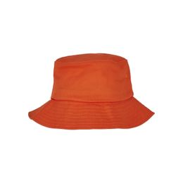 Flex Cap Flexfit "Flexfit Unisex Flexfit Cotton Twill Bucket Hat", Gr. onesize, orange, 98% Baumwolle, 2% Elasthan, unifarben, Caps