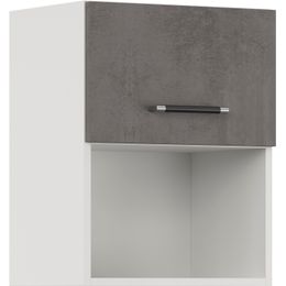 Klapph&auml;ngeschrank IMPULS K&Uuml;CHEN "Prag", in vier Breiten, H&ouml;he: 57,9 cm", grau (beton, optik schiefer dunkelgrau), B:45cm H:57,9cm T:34,2cm, Dekorfolie, Holzwerkstoff, Schr&auml;nke, vormontiert, mit Klappt&uuml;r und offener Nische