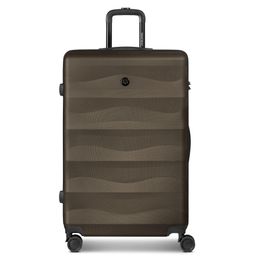 Trolley SMARTBOX "Edition 03 4 Rollen Trolley 75 cm", Gr. 99 l, dunkelbraun, ABS, Koffer