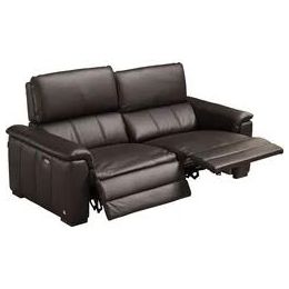 2,5-Sitzer Egoitaliano "Capucine Breite 200cm, hoher Sitzkomfort", schwarz, B:200cm H:99cm T:97cm, Sofas, wahlweise mit elektrisch oder manuell verstellbarer Relaxfunktion