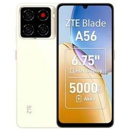 ZTE Smartphone "Blade A56", Energieeffizienz: A (A-G), gold (floating gold), 64 GB, Mobiltelefone