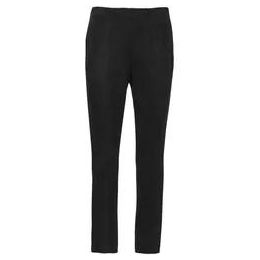 2-in-1-Hose GOLDNER "Moderne Leggings in trendigem Velourslederimitat", Damen, Gr. 56, N-Gr, schwarz, Obermaterial: 92% Polyester PES. 8% Elasthan EL., normal, Hosen, Ohne