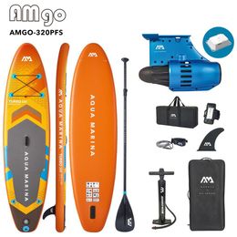 Stand-Up Amgo -320Pfs inkl. Motor, Gelb, Kunststoff, 81x15x320 cm, Freizeit, Pools und Wasserspa&szlig;, Stand Up Paddle