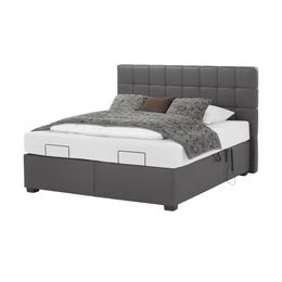 vanDoorn Motor-Boxspringbett mit Bettkasten Ohio grau Ma&szlig;e (cm): B: 172 H: 129 &raquo; H&ouml;ffner