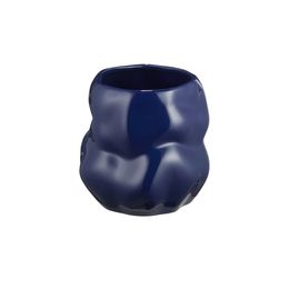 HOME STORY Vase blau Porzellan Ma&szlig;e (cm): B: 21 H: 19,5 &raquo; H&ouml;ffner