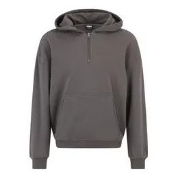 Sweatjacke Urban Classics "Urban Classics Herren Boxy Zip Hoody", Herren, Gr. M, schwarzshadow, 65% Baumwolle, 35% Polyester, unifarben, Sweatjacken Sweatjacke