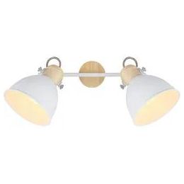 Globo LIGHTING Deckenstrahler "WIHO", wei&szlig;, &Oslash; 15cm H: 21,5cm, 1 Stk., Leuchten, Deckenspot/holzoptik/Flur/Wohnzimmer, Deckenstrahler