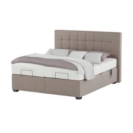 vanDoorn Motor-Boxspringbett mit Bettkasten Ohio &brvbar; beige &brvbar; Ma&szlig;e (cm): B: 212 H: 129 &raquo; H&ouml;ffner