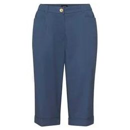 7/8-Hose GOLDNER "Kurzgr&ouml;&szlig;e Bermuda-Baumwollhose Carla", Damen, Gr. 27, K-Gr, blau (jeansblau), Obermaterial: 97% Baumwolle CO (CMIA). 3% Elasthan EL., normal, Hosen 7/8-Hose, Ohne