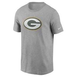 T-Shirt Nike "Nike T-Shirt Green Bay Packers Nike Logo Essential", Damen, Gr. M, grau, 80% Baumwolle, 20% Polyester, Shirts T-Shirt