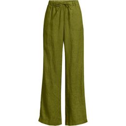 LANDS' END Weite Schlupfhose aus reinem Leinen, Damen,  Gr&uuml;n, by Lands' End