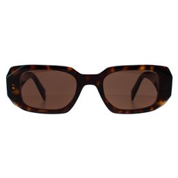 Prada Rectangle Damen Schildpatt Braun PR17WS