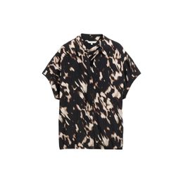 Tom Tailor Damen Bluse mit Muster, braun, Animalprint, Gr. 36