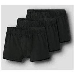 Trunk name it "NKMTIGHTS 3P NOOS", Jungen, Gr. 104, 3 Stk., schwarz, Jersey, Obermaterial: 95% Baumwolle, 5% Elasthan, unifarben, eng, Unterhosen, normal, Jersey, abgestepptes B&uuml;ndchen