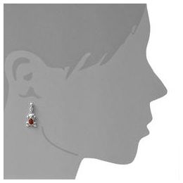 Paar Ohrh&auml;nger OSTSEE-SCHMUCK "OSTSEE-SCHMUCK Ohrh&auml;nger Teddy Ohrh&auml;nger Teddy", wei&szlig;, Ohrringe, Damen, 25 x 11mm, Silber 925 (Sterlingsilber)