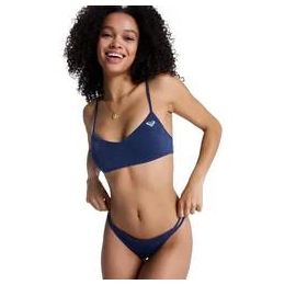 Bustier-Bikini Roxy "Roxy Shine Set", Damen, Gr. XL, Cup B, blau, Obermaterial: 71% recyceltem Nylon, 10% Metallisierte Faser, 10% Nylon, 9% Elasthan;, Bikini-Sets