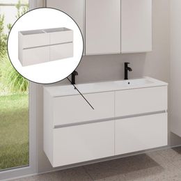 evineo ineo5 evo Unterschrank B: 120 cm, mit 4 Ausz&uuml;gen, mit Griffmulde, BE0960WH,