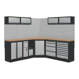 Kraftwerk Mobilio 5er Kombi, Unterschranke, Eckschrank, Oberschrank, 3964O)