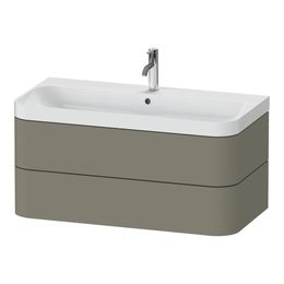 Duravit M&ouml;belwaschtisch Happy D.2 Plus 97,5x49cm, 1 HL, st-g s-matt, 2 Schubk. (HP4348O9292)