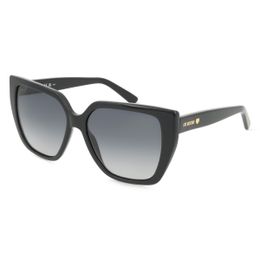 Love Moschino Moschino MOL088/S | Damen-Sonnenbrille | Fassung: Vollrand, Eckig, Acetat, Schwarz | Glasfarbe: Grau Verlaufend