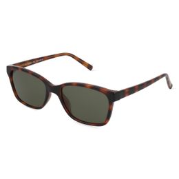 Fielmann MC 594 SUN CL HELENE | Damen-Sonnenbrille | Fassung: Vollrand, Butterfly, Propionat, Havanna Gl&auml;nzend | Glasfarbe: Gr&uuml;n