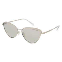 Michael Kors MK1140 | Damen-Sonnenbrille | Fassung: Vollrand, Cat Eye, Metall, Silber | Glasfarbe: Grau Verlaufend