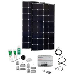 Solaranlage Phaesun "SPR Caravan Kit, Solar Peak MPPT Duo 240W", schwarz-wei&szlig; (schwarz, wei&szlig;), Solarmodule