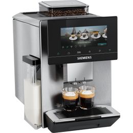Siemens Kaffeevollautomat "TQ923E43", edelstahl, B:31,5cm H:39,2cm T:47cm, Kaffeevollautomaten, farbiges 6.8'' TFT-Display, individuelle Aromaeinstellung, Edelstahl, Kaffeevollautomat