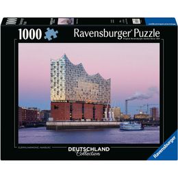 Puzzle Ravensburger "Deutschland Collection, Elbphilharmonie Hamburg", bunt, Puzzles, KinderB:70cm H:50cm, Pappe, Made in Germany, B:70cm H:50cm